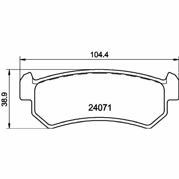 Колодки тормозные дисковые комплект Chevrolet Daewoo, MINTEX MDB2611 (1 шт.)