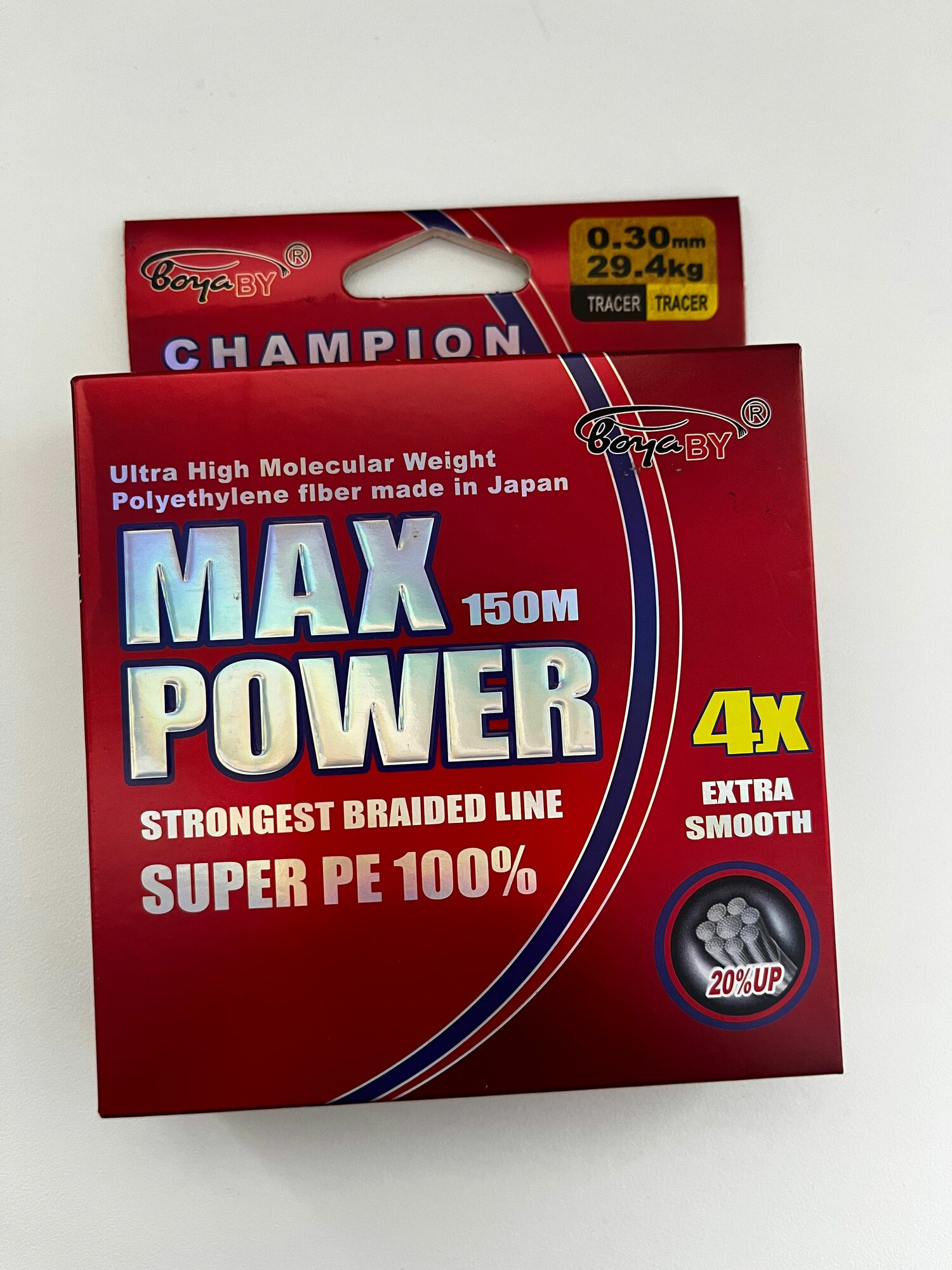 Плетеный шнур Max Power 4X 0,30mm 29.4kg 150m