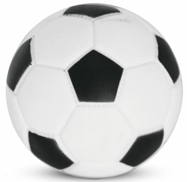 Triol Мяч для собак футбольный 9,5 см, винил, разных цветов