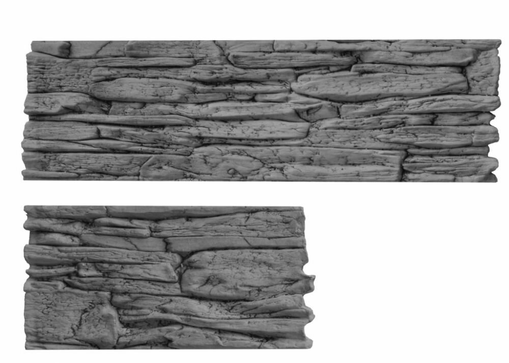 Завершающие Элементы Русский Камень 1м. п. Рваный Край Искусственного Камня Сланец Тонкослойный Артикул 04.00. К Скала.
