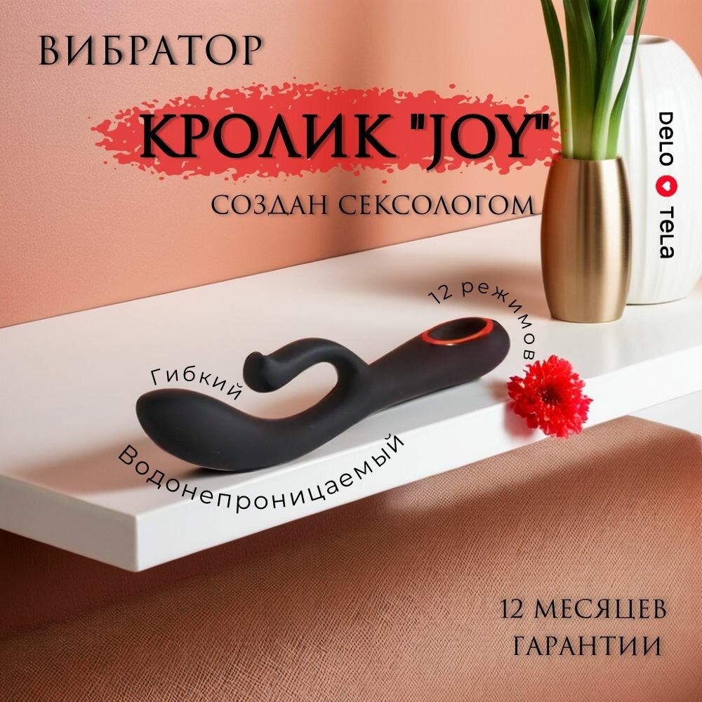 DeloTela Вибратор-кролик JOY двойной