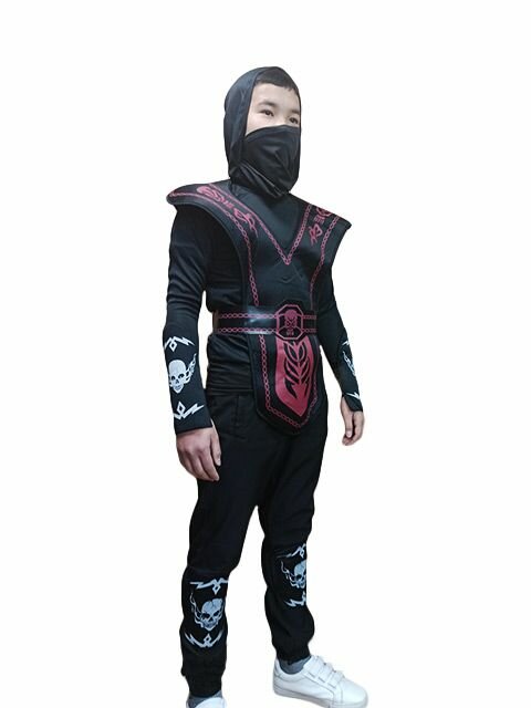 Костюм I-Bright Company "НиндзяЛюкс", полиэстер, размер M детский, черный