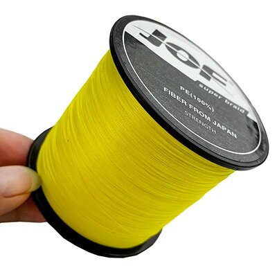 JOF Плетеная леска Yellow 0.4, 300м