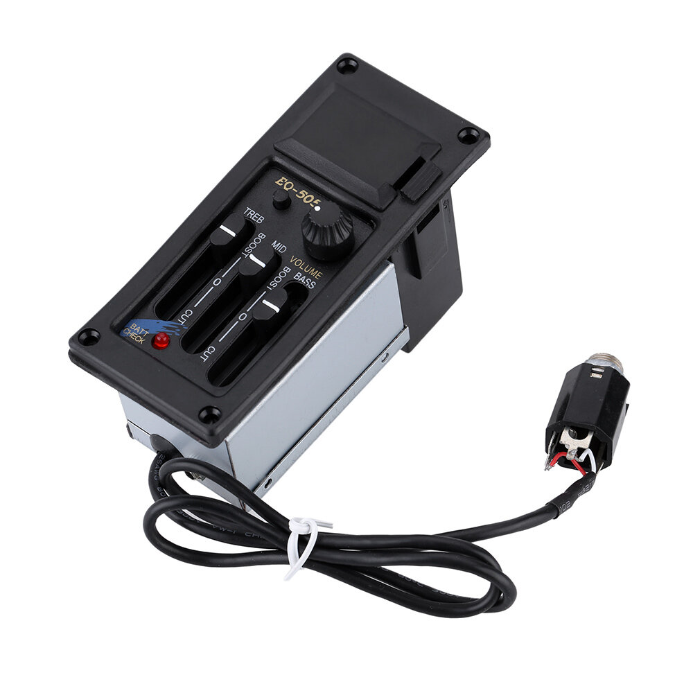Тон 3-полосный акустическая гитара и громкости усилителя эквалайзер EQ предусилитель, Shop 911404