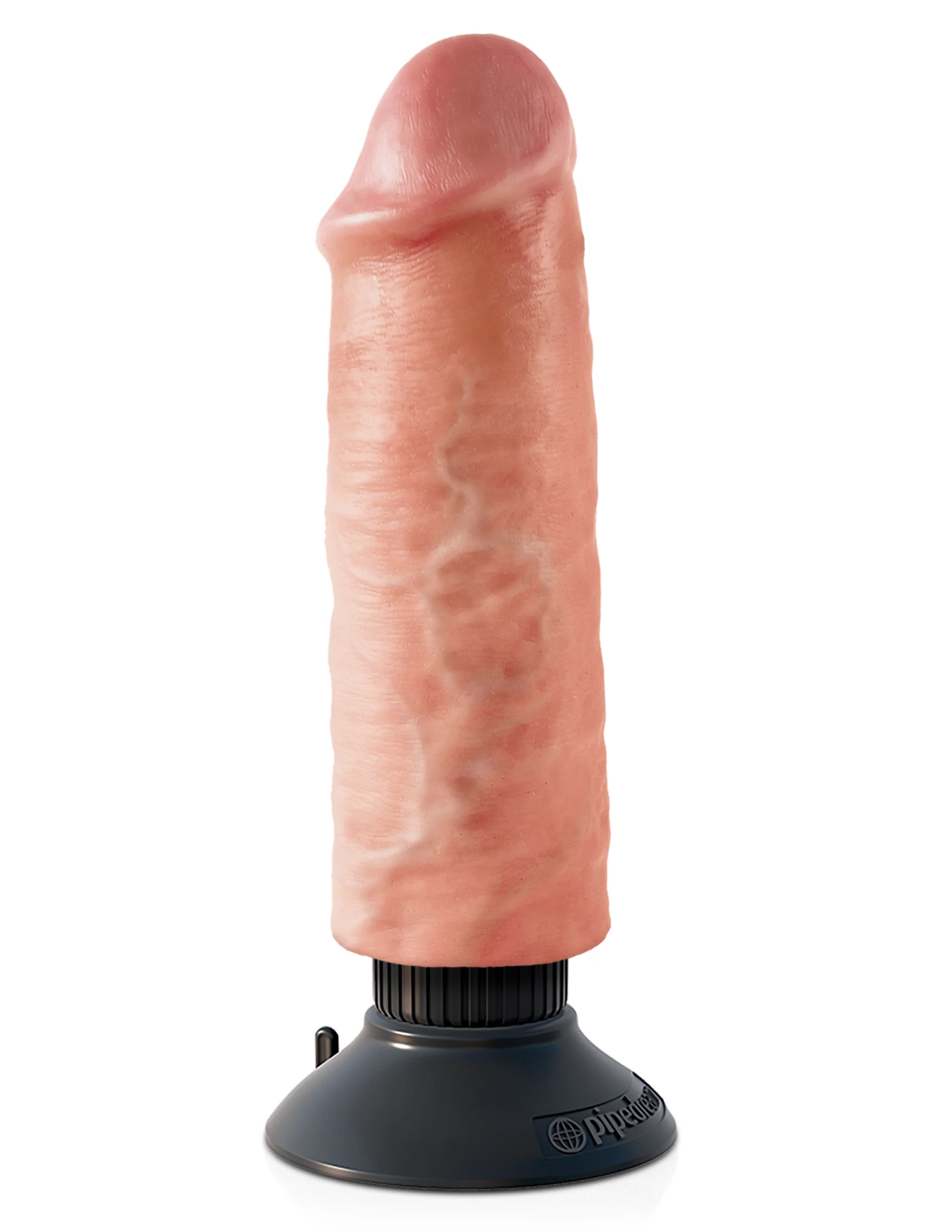 PipeDream King Cock 6 Вибромассажер 3 в 1 на съемной присоске Vibrating Cock, Light (15, Ø 4.5 см)