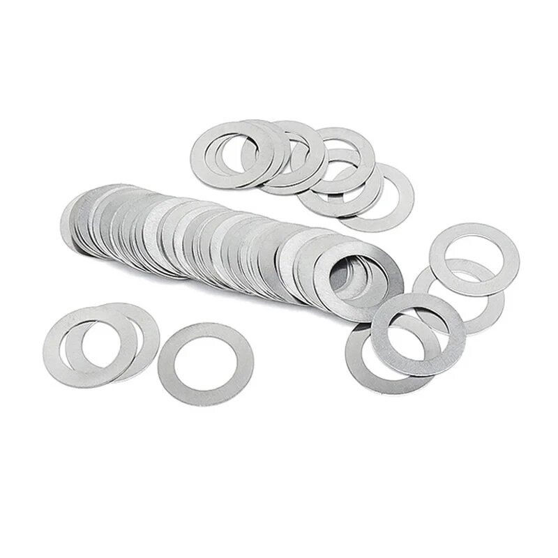 Регулировочные шайбы из нержавеющей стали 304 0.5mm thick, M4x6xThick 50pcs