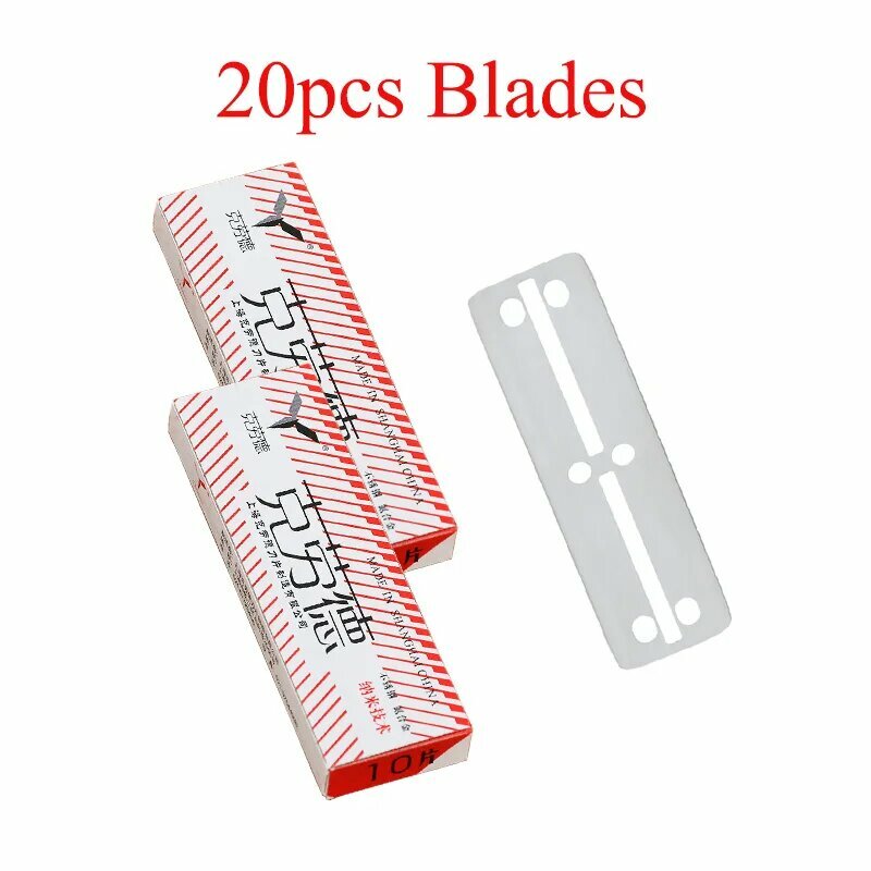 Meisha Лезвия для бритья из нержавеющей стали 10/20/50 шт C0014A-02(20pcs)