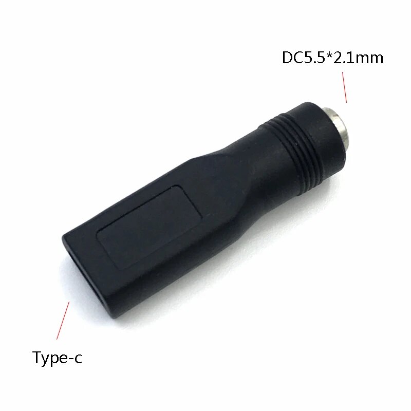 Адаптер DC5.5x2.1 мм на Type-C, черный B1