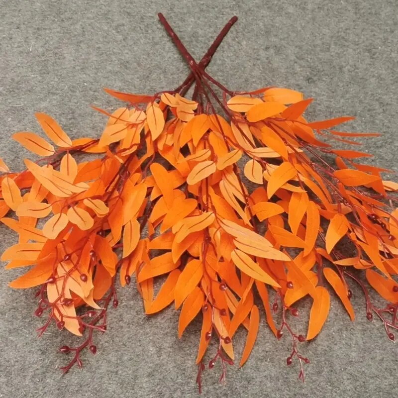 Искусственные листья винограда 55 см Оранжевый, N0.2 Autumn orange