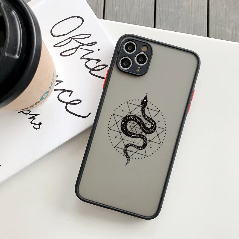 Чехол для телефона Таинственный тотем солнце змея чехол для Черный, black snake 2, For iphone 14Pro