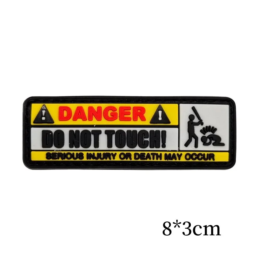 3D нашивки из ПВХ "Не трогать" TH025-02