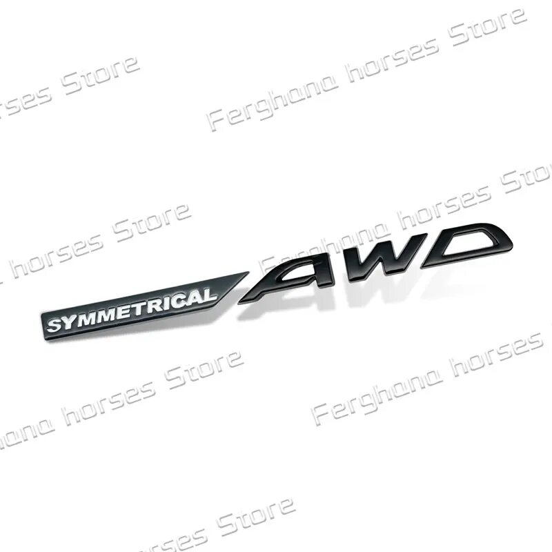 Автомобильный 3D Стайлинг, хромированная металлическая наклейка, симметричный логотип AWD, задняя 4