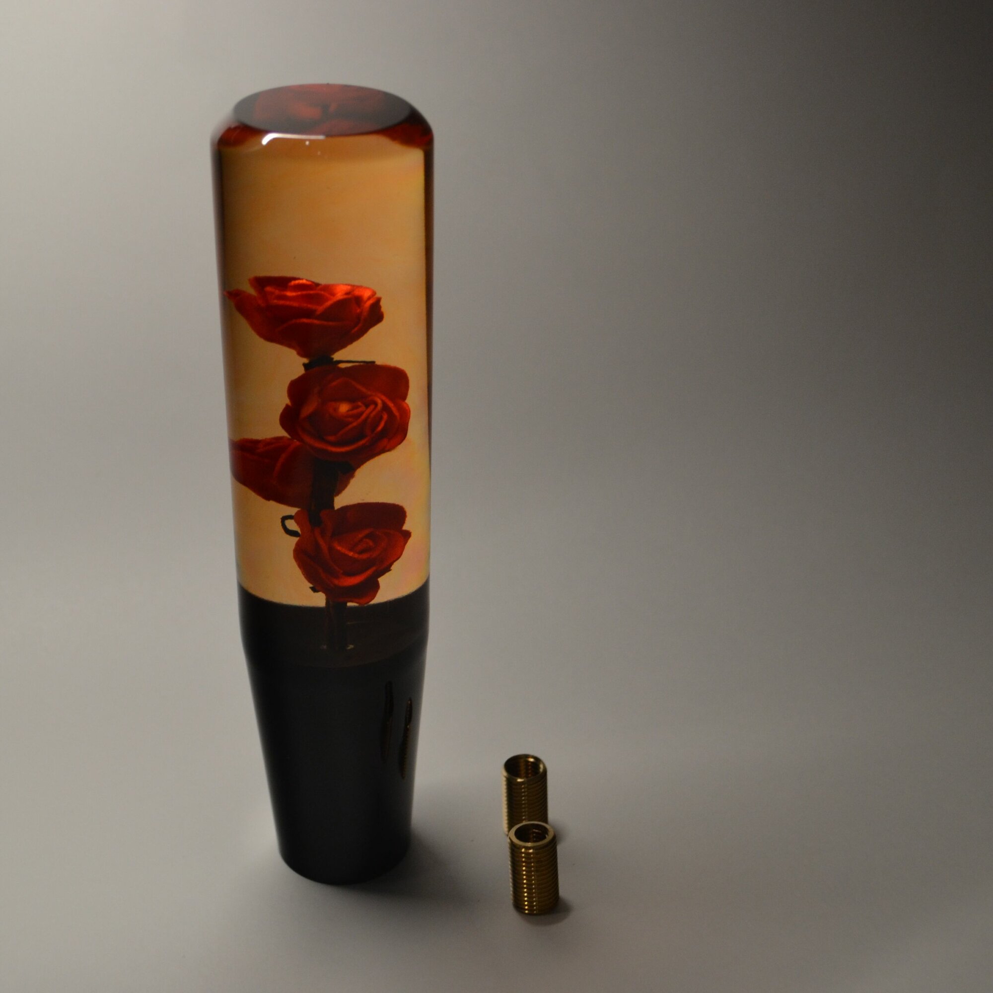 Ручка КПП роза длинная красная