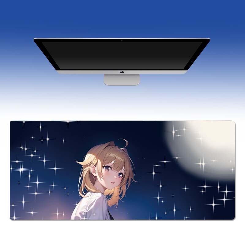 Коврик для мыши Liangcaida "Cute Anime Girl", натуральный каучук, нескользящий, 800х300х3 мм