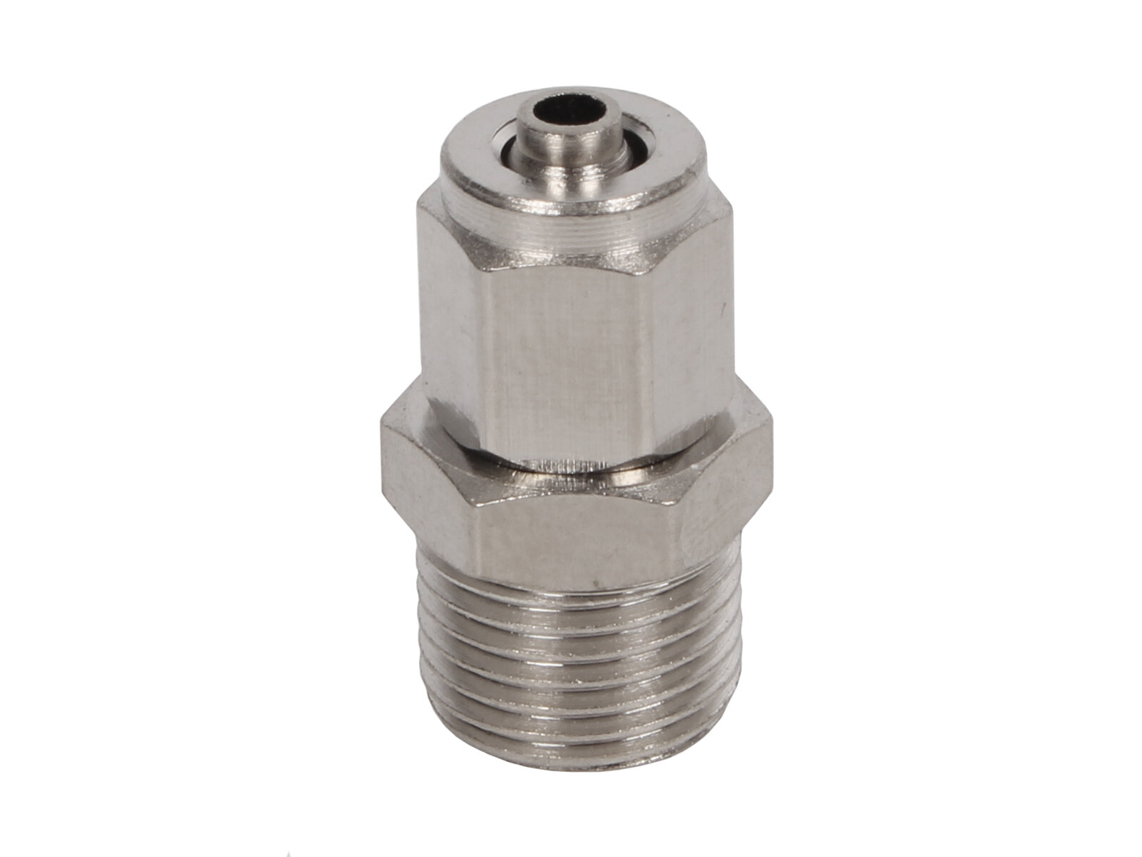 Фитинг прямой с внешней резьбой и накидной гайкой KPC4-01-1/8