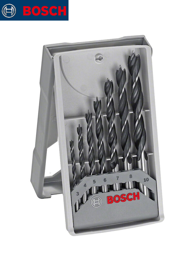 Bosch 2607017034 набор сверл по дереву спиральные сверла для деревообработки 7 шт