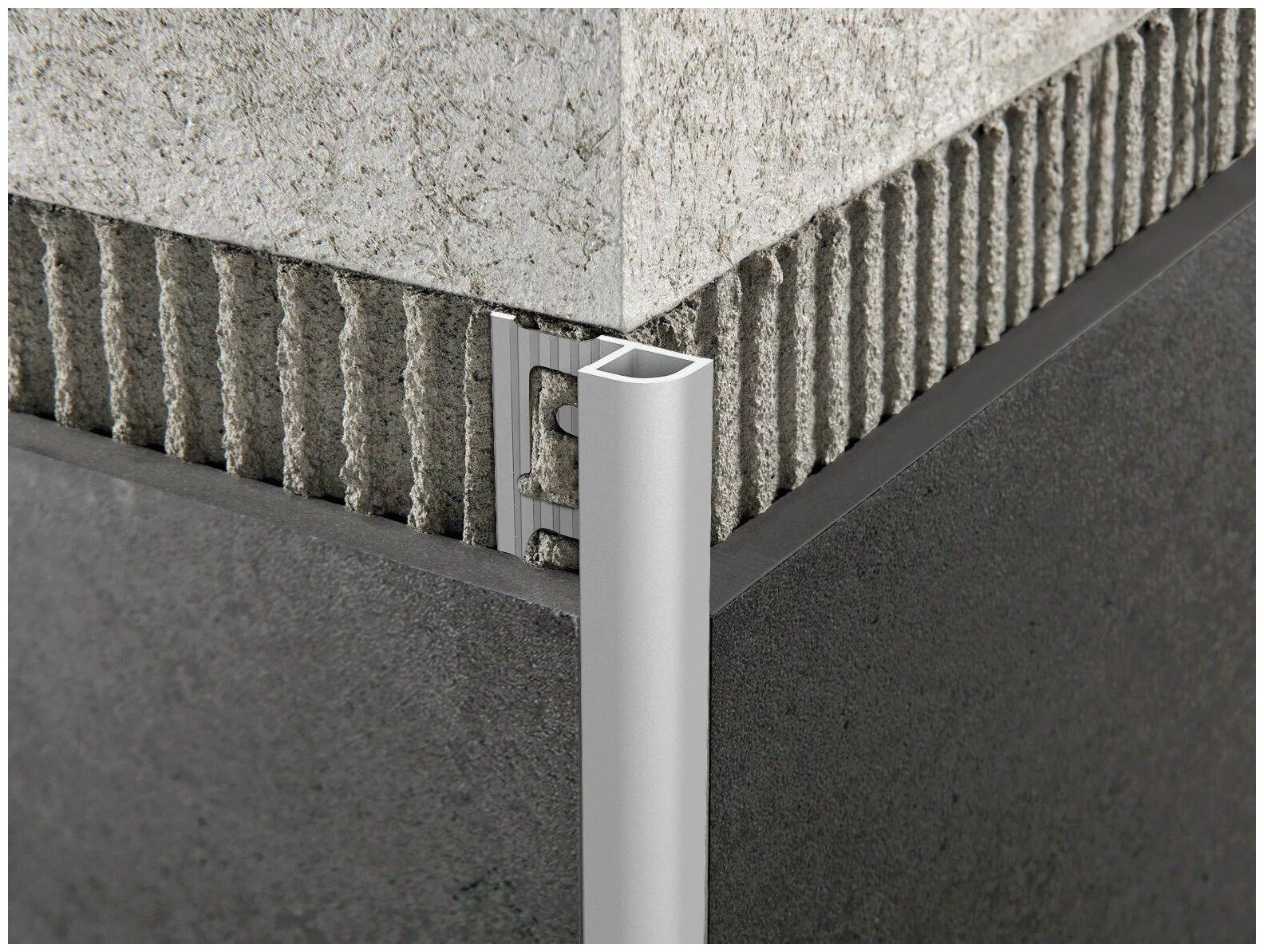 PROJOLLY QUART - Алюминиевый профиль серебро матовое размер 10 мм длина 2.7 метра. PROGRESS PROFILES. PJQTAA 10