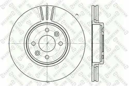 Диск тормозной передний Renault Clio/Megane/Laguna 1.6-2.0/1.9D 96>