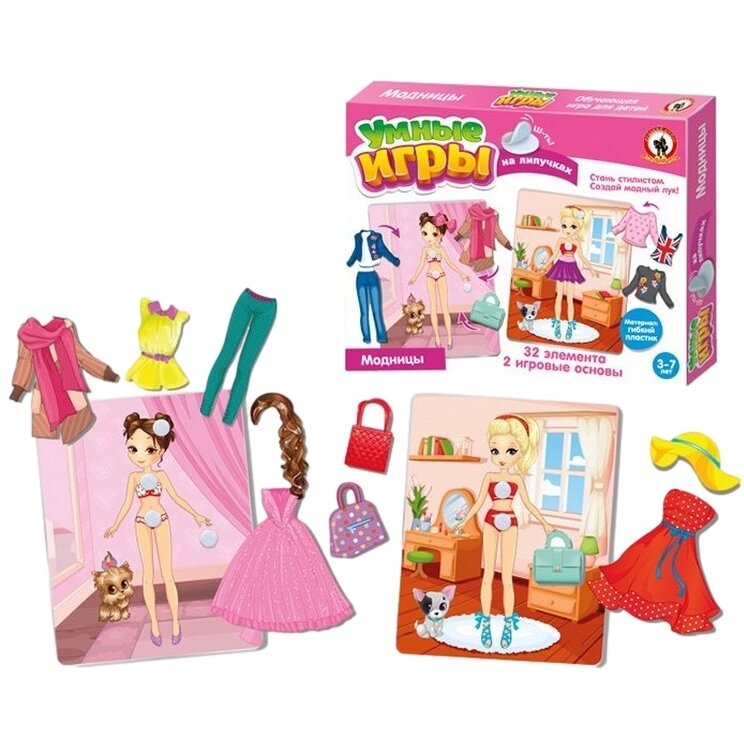 Умные игры на липучках Русский стиль Модницы 04307