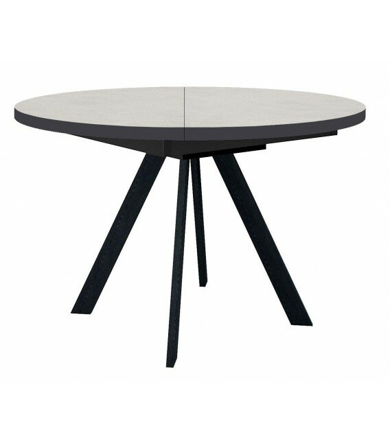 Стол Corydalis RD100 Хромикс белый/опоры черные