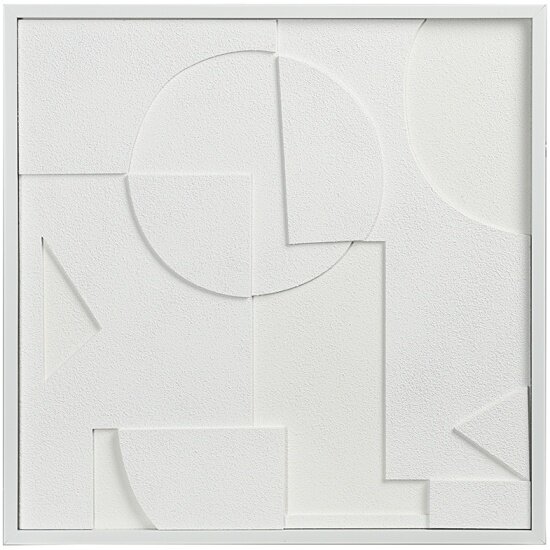 Декоративное панно Bergenson Bjorn Minimalism с эффектом 3D, с белой рамой, 60х60 см (BB0000840)