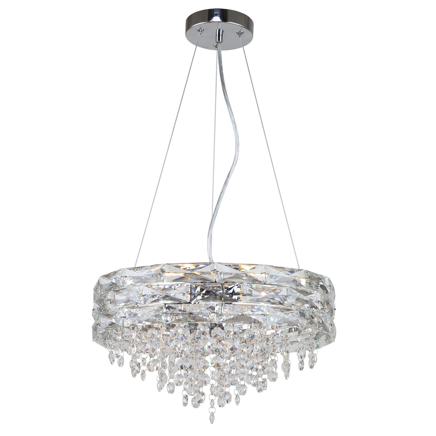 Подвесная люстра F-Promo Icicle D410*H350/1220 G9 цвет хром, арт. 4250-6P