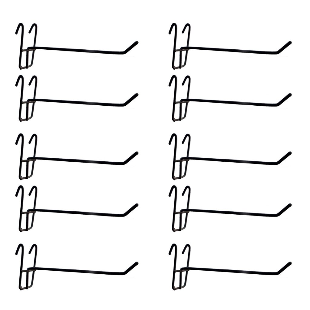 10 шт. Повторно используемые сетчатые панели вешалки металлические износостойкие крючки для хранения практические крючки для дома или магазина