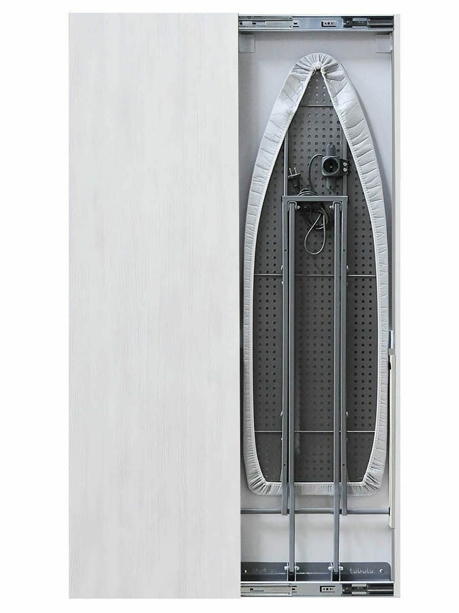 Встроенная гладильная доска Табула ЭКО (без зеркала), Выбеленный дуб купе лево