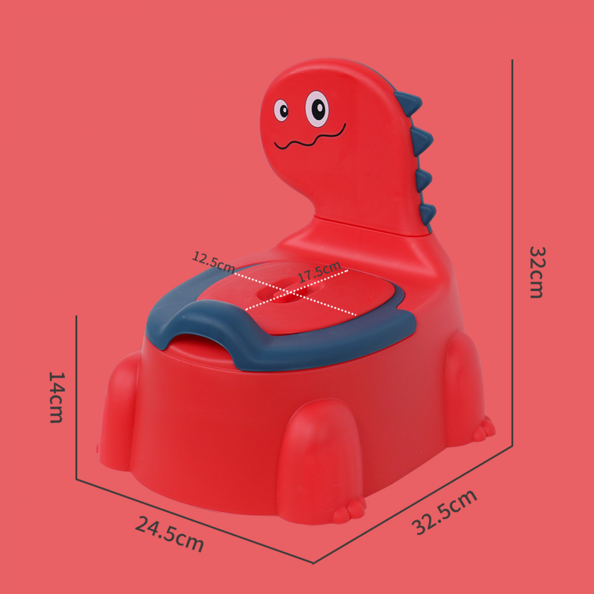 Детский Горшок Super Dino Red