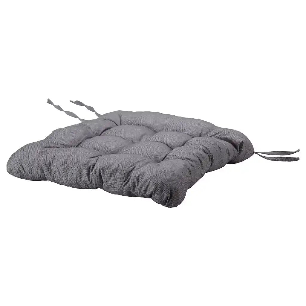 Подушка на стул, серый, 40x38x5 см. Икеа Хэлльви, Ikea Hellvi