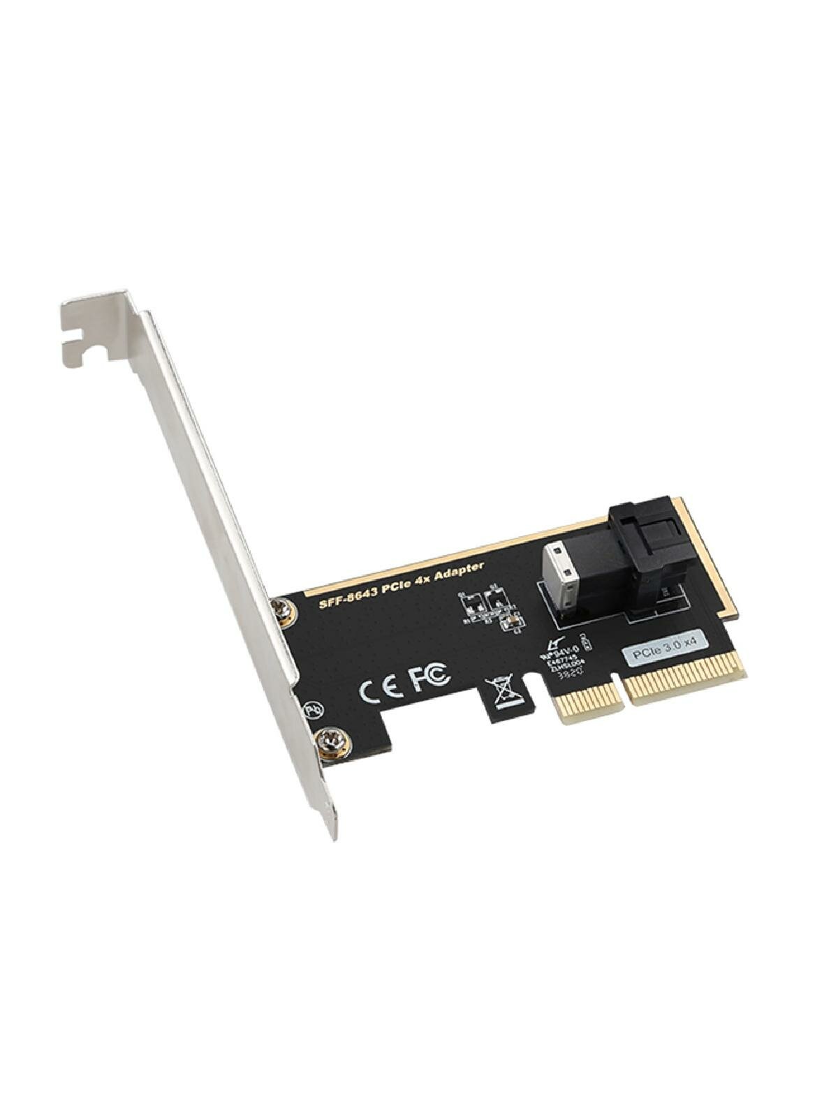 SFF 8643 To PCIe 3.0 4X/8X Adapter Card 2 u.2 Port Card for NVMe SSD Converter Hard Disk Expansion Card for Desktop