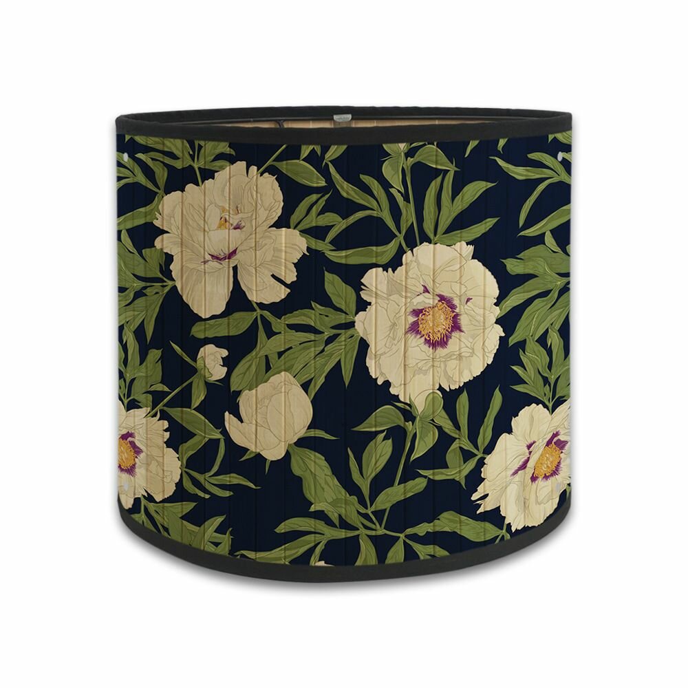 Круглый абажур-барабан (30 см) для настольных и торшерных ламп