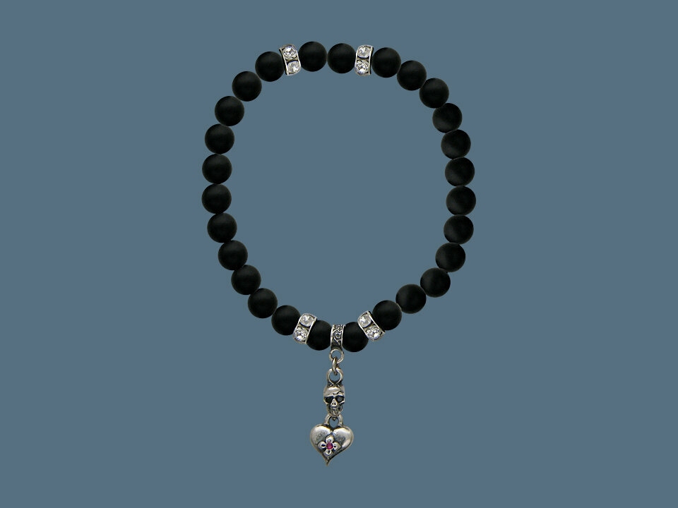 Браслет, агат, фианит