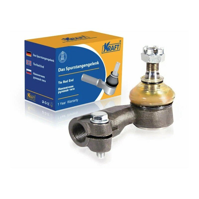 Наконечник рулевой тяги левый наружный для ВАЗ 2110-12, Лада Приора, Калина, Гранта (KRAFT)