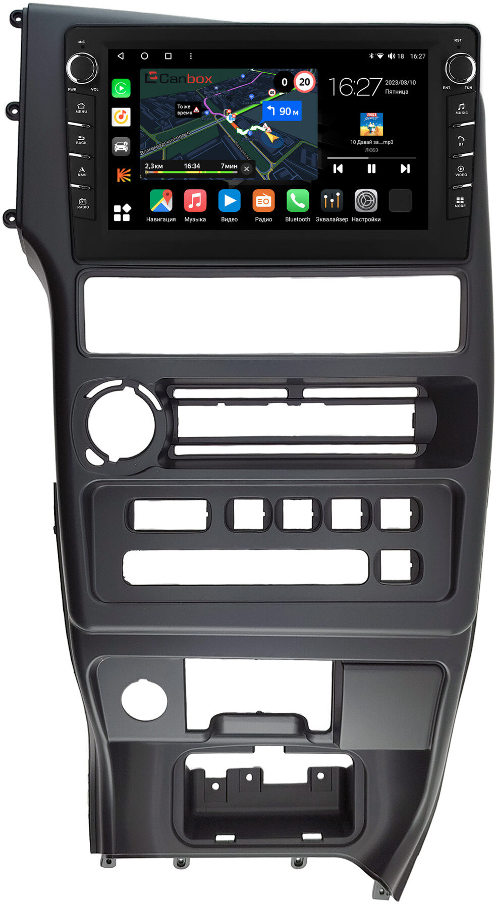 Штатная магнитола Lada ВАЗ 2108 SAMARA 1984-2005, 2109 SAMARA 1987-2006, 21099 SAMARA 1990-2011 (серая) Canbox M-Line 7831-9-0620 Android 10 (4G-SIM,