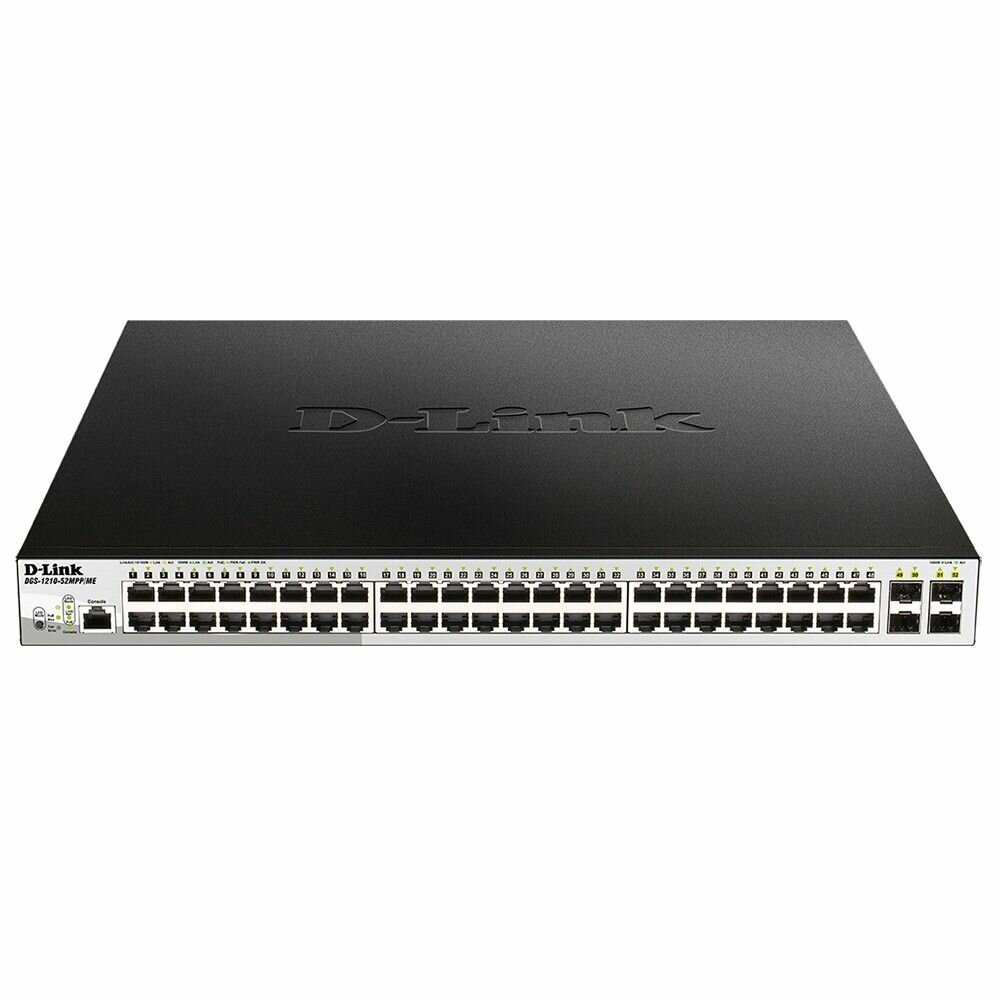 D - Link DGS - 1210 - 52MPP ME B3A PROJ Управляемый L2 коммутатор
