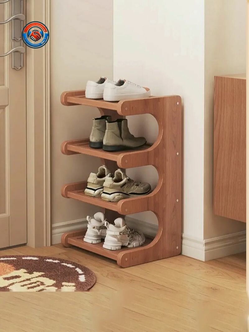 Комод для обуви в прихожую, вертикальная обувница экономия места, бамбуковая узкая полка для коридора, спальни, шкафа, угла, простая сборка, многофункциональный стеллаж для кроссовок, тапок, каблуков и мелочей