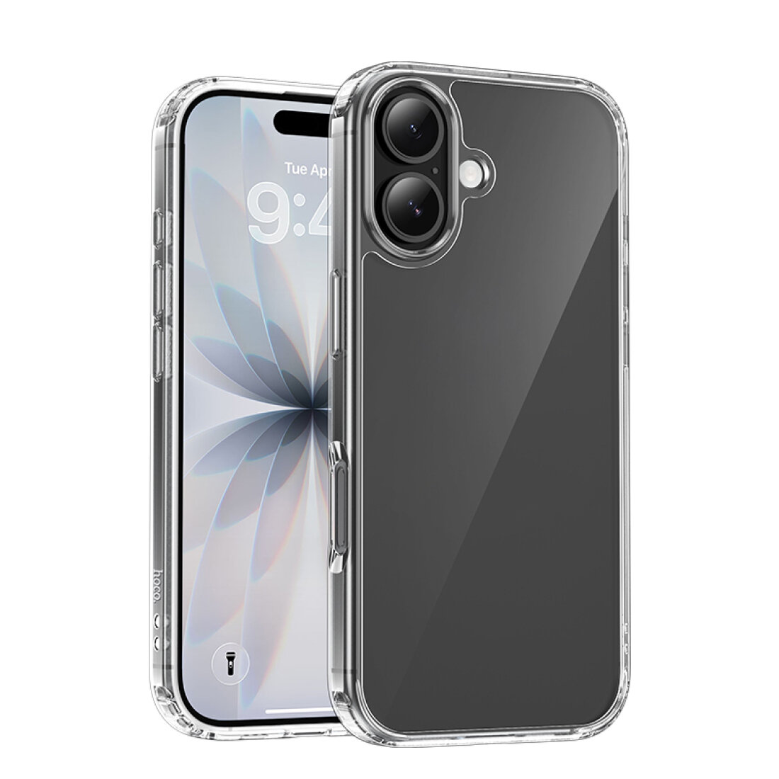 Чехол силиконовый для iPhone 17, Противоударная серия TPU, HOCO, прозрачный