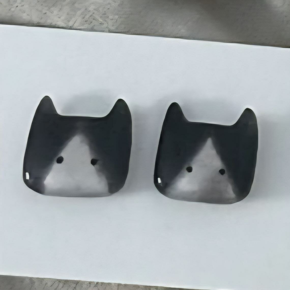 Серьги пусеты, акрил