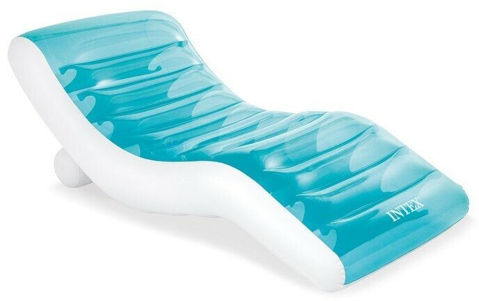 Шезлонг надувной для плавания, 191×99 см, голубой, 56874EU INTEX