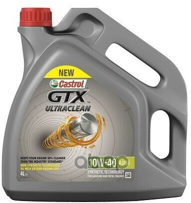 Castrol Масло Castrol GTX ULTRACLEAN 10W-40 A3/B4 4(л)