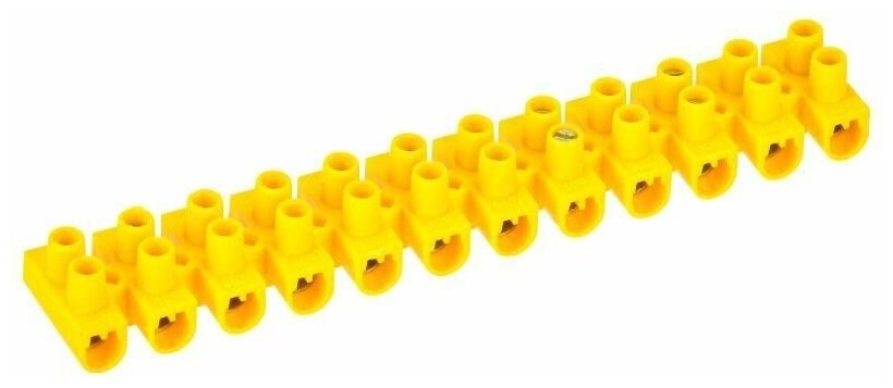 Колодка клеммная ЗВИ-10 н/г 2.5-6кв. мм 12 пар желт. IEK UZV7-010-06