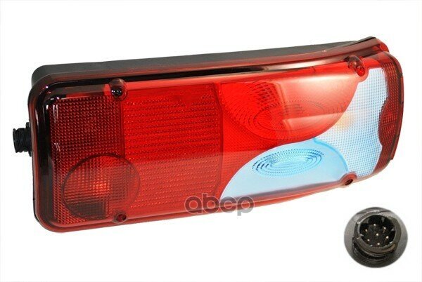 Фонарь задний многосекц. ! правый синее стекло AMP 1.5 сбоку MAN TGA MARS Tech арт. M611817