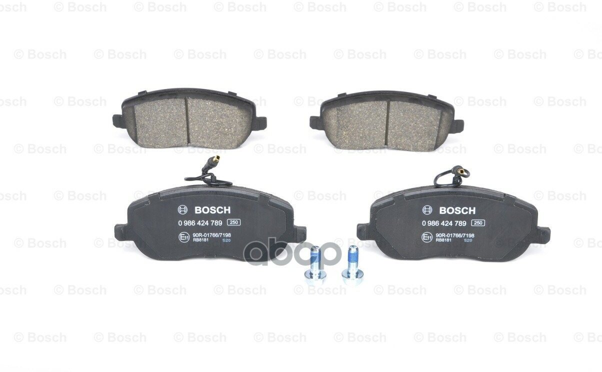 Колодки тормозные PEUGEOT 807 (02-10) CITROEN C8 (02-) передние (4шт.) BOSCH Bosch арт. 0986424789