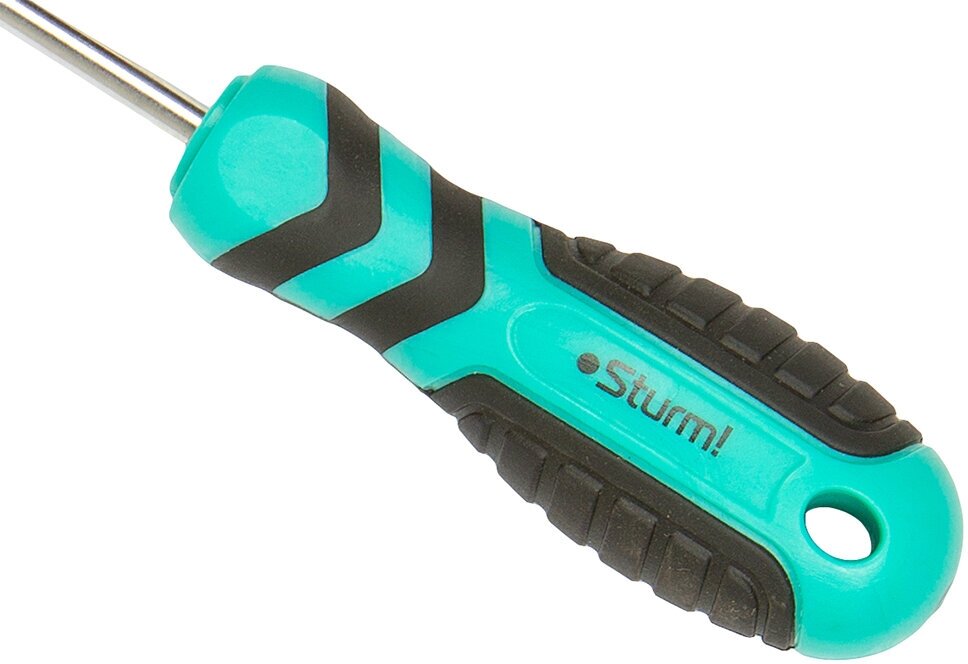 Отвертка шлиц U-тип мангнит. наконеч, эрго ручка U2.3*125мм, Sturm! 1040-20-U23-125
