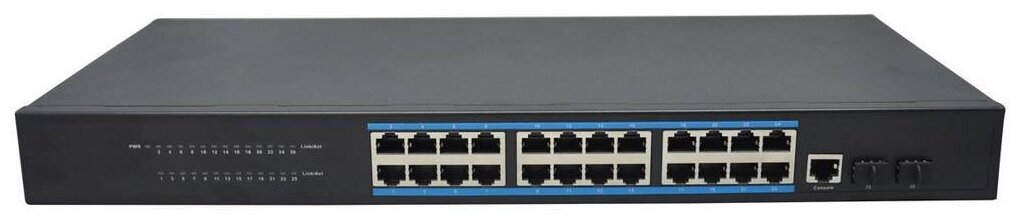 OSNOVO Управляемый (L2+) гигабитный коммутатор на 26 портов, 24 *10/100/1000Base-T, 2*SFP 1000Base-X
