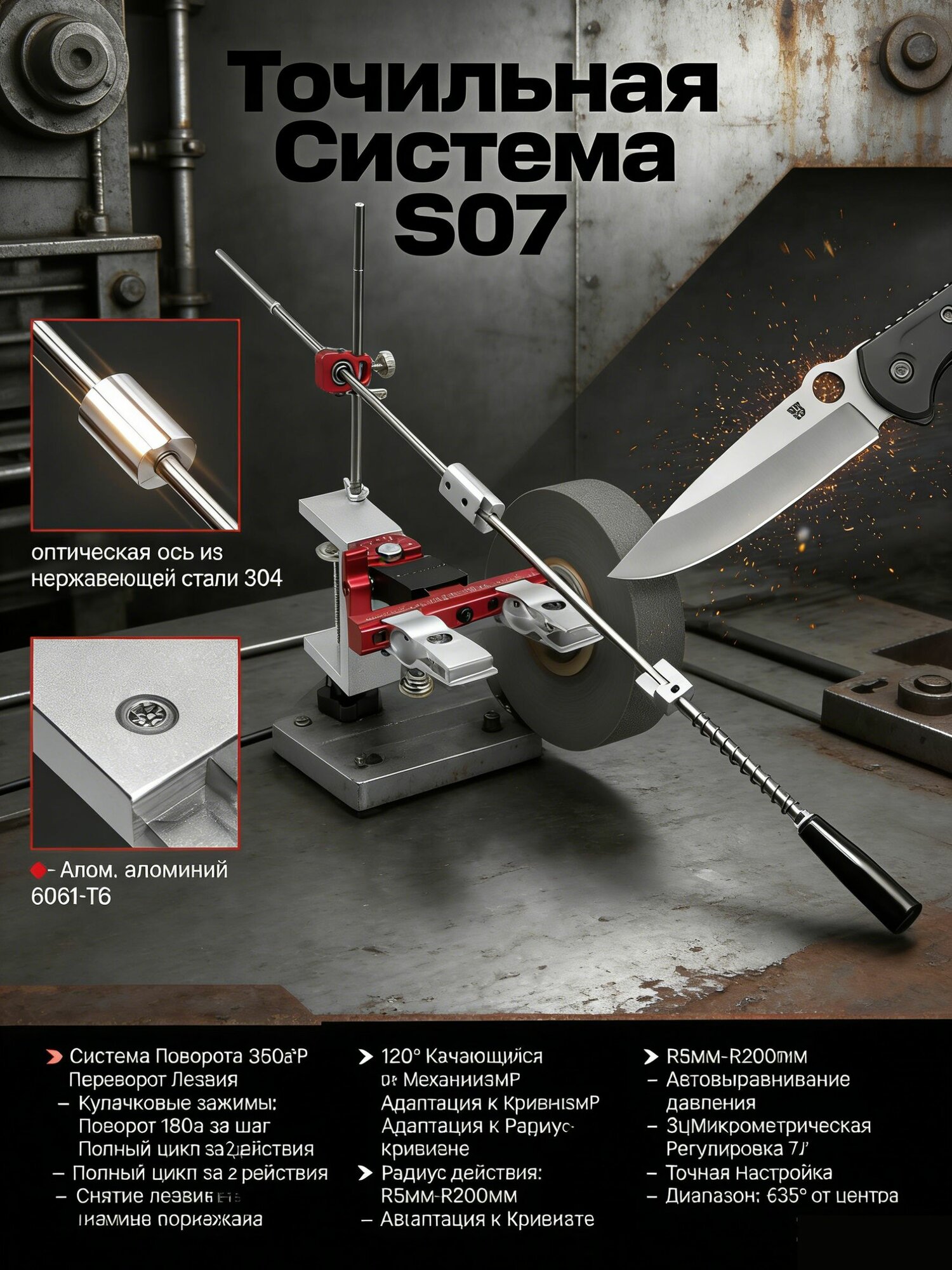 Sy tools Точилка для ножей, ножниц