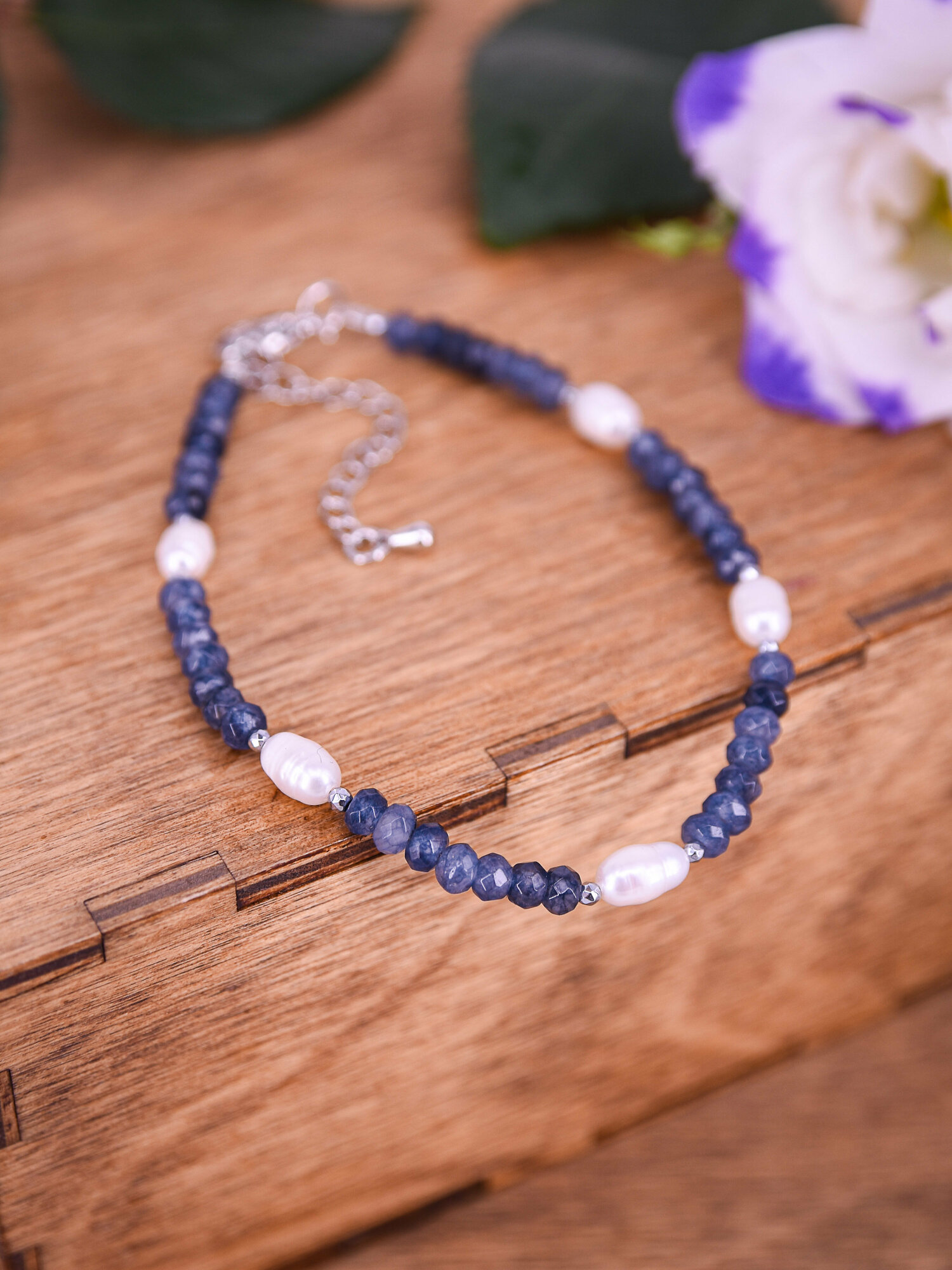 Славянский оберег, Браслет-цепочка, гематит, жемчуг культивированный