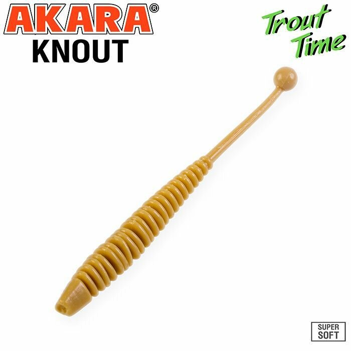 Силиконовая приманка Akara Trout time KNOUT 2,5 Tu-Frutti 445 (10 шт.)