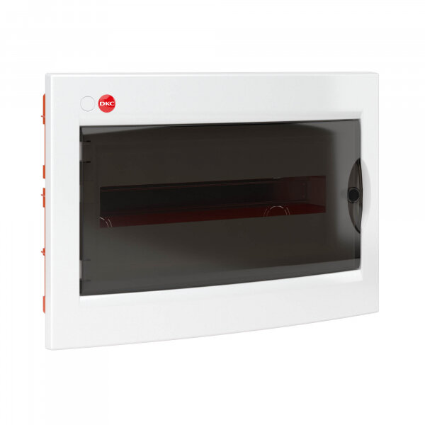 DKC Щиток встраиваемый с дверцей 18 мод, IP41, белый, с клеммным блоком 63А